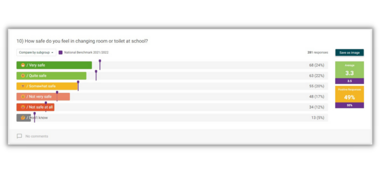 How can schools and trusts use safeguarding survey results?
